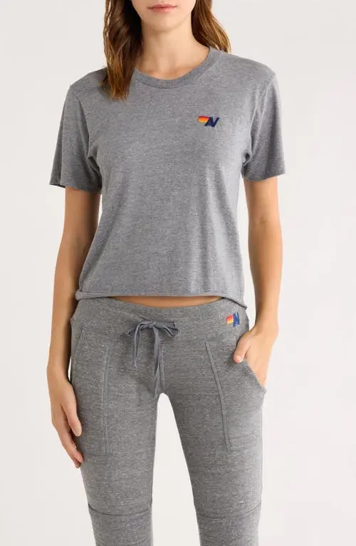 Aviator Nation Boyfriend T-shirt - Heather Grey