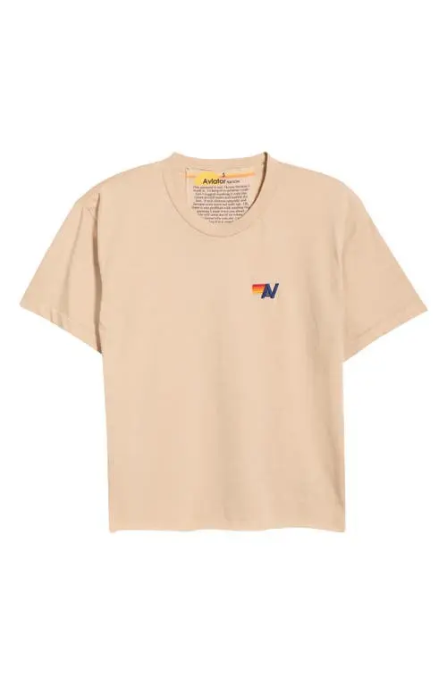 Aviator Nation Boyfriend T-shirt - Sand
