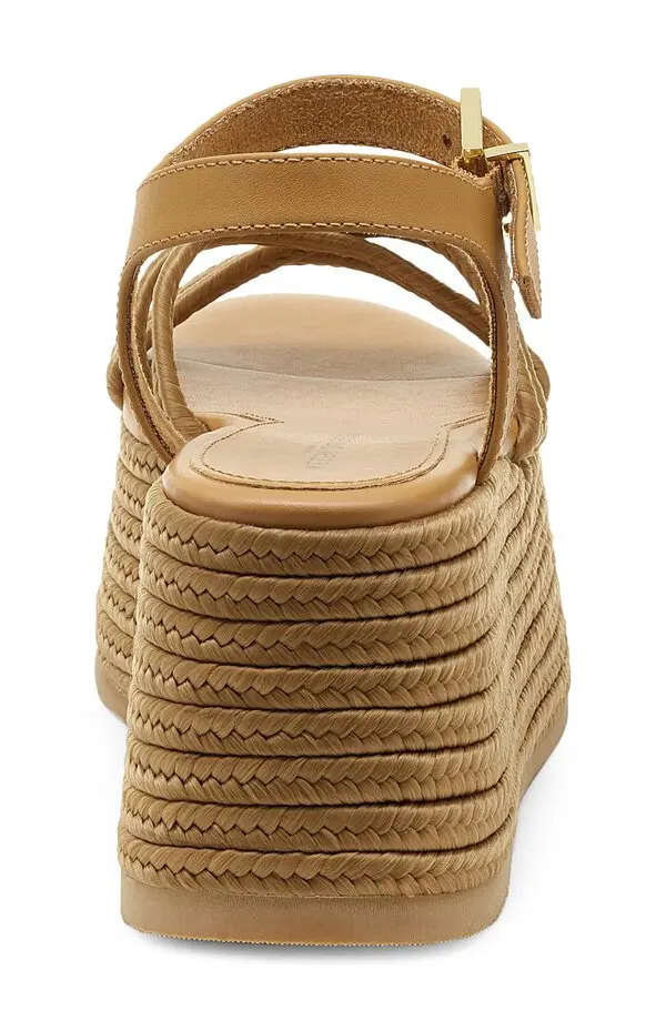KELSI DAGGER BROOKLYN Mend Platform Wedge Sandal - Tan