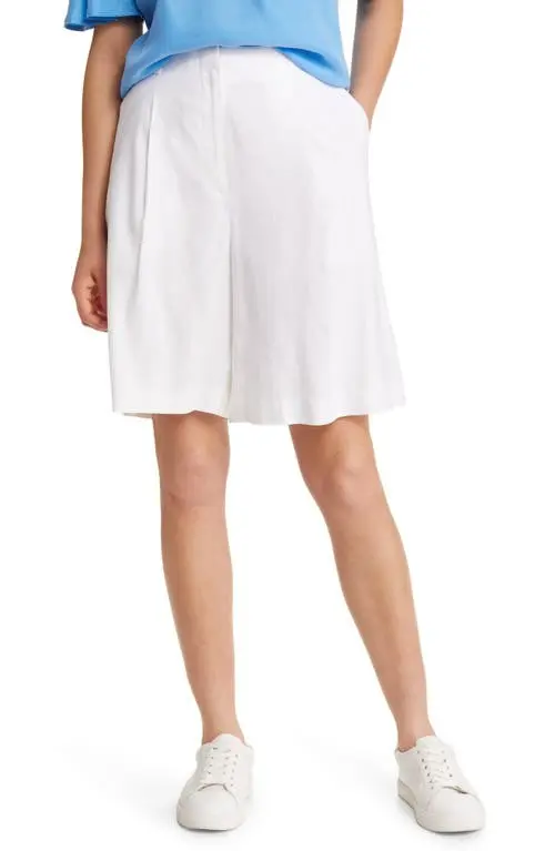 Nordstrom Wide Leg Linen Blend Shorts
