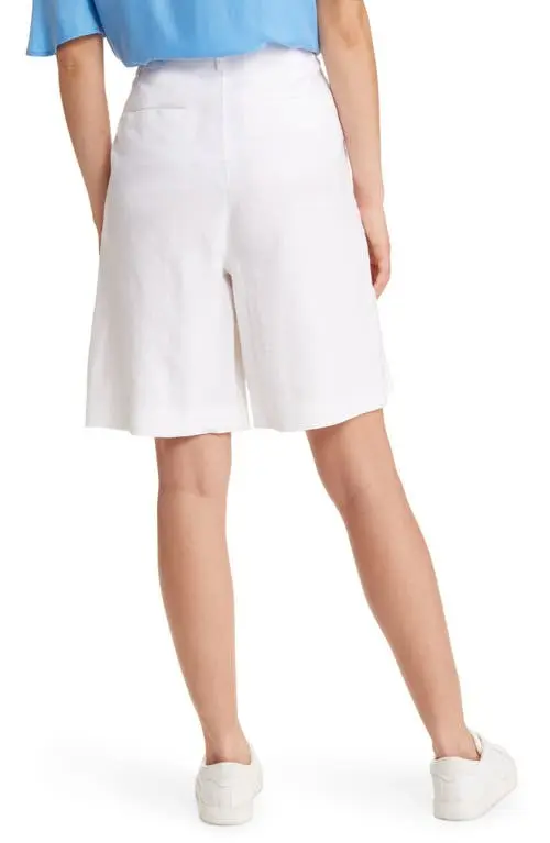 Nordstrom Wide Leg Linen Blend Shorts