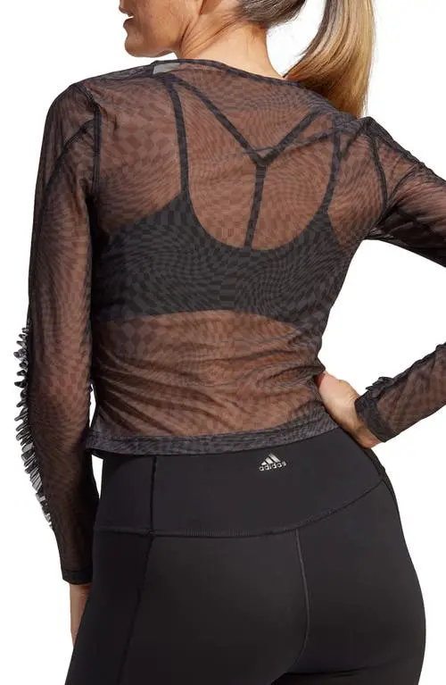 Adidas Print Clash Long Sleeve Yoga Shirt