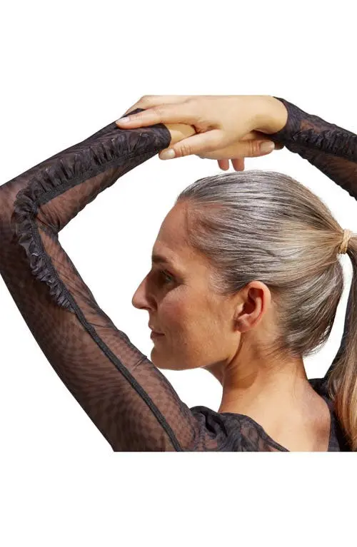Adidas Print Clash Long Sleeve Yoga Shirt