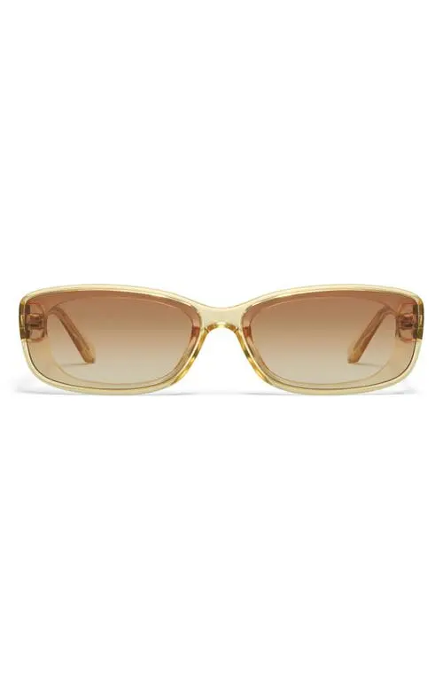 Quay Vibe Check 62mm Square Sunglasses - Daffodil/sepia