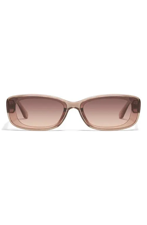Quay Vibe Check 62mm Square Sunglasses - Doe/ Brown Fawn