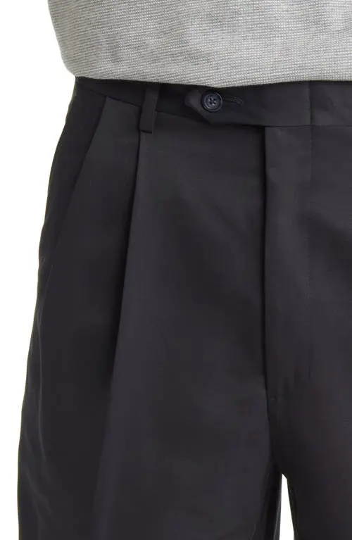 Berle Microfiber Pleated Shorts
