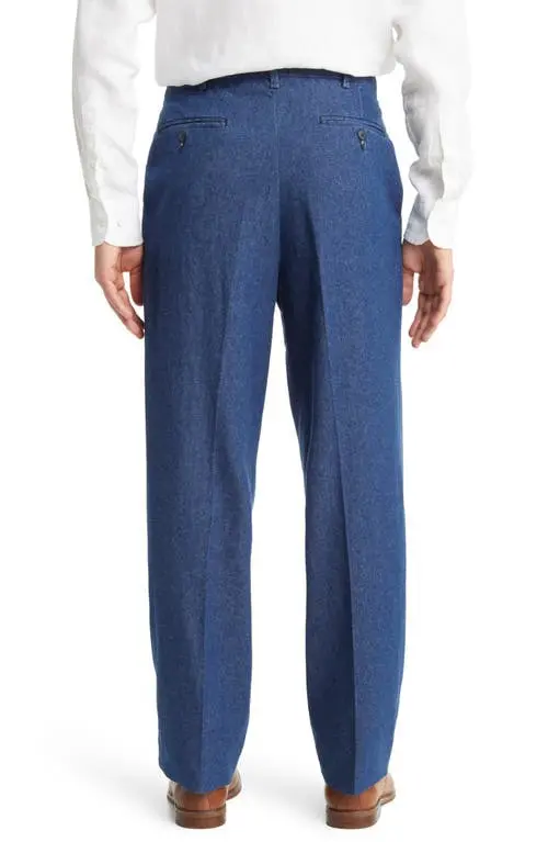 Berle Pleated Denim Trousers