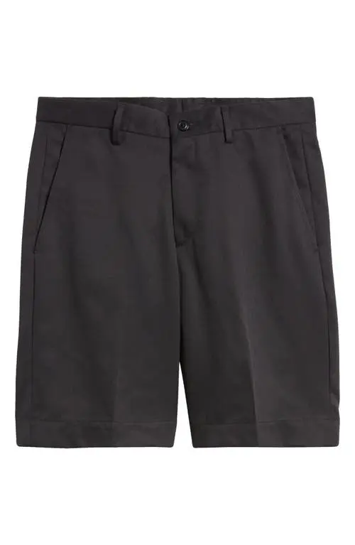 Berle Microfiber Flat-front Tailored Shorts - Black