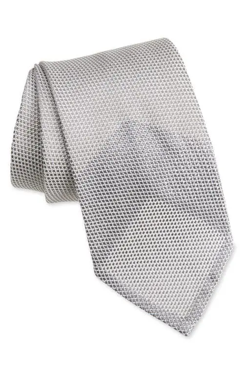 Thom Sweeney Silk Grenadine Neck Tie - Grey