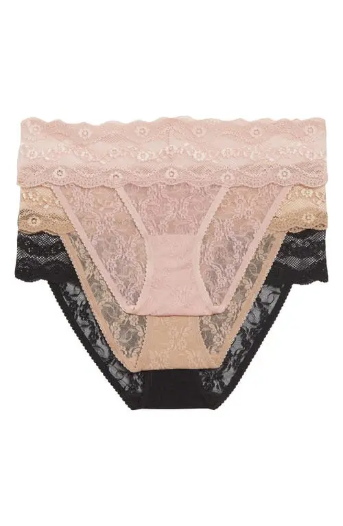 Wacoal Assorted 3-pack Lace Kiss Bikinis - Lace Kiss Basic 2