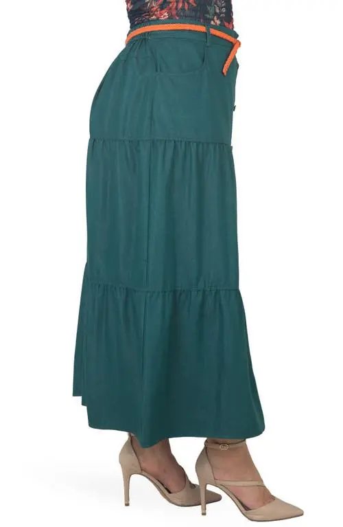 STANDARDS & PRACTICES Denim Maxi Peasant Skirt