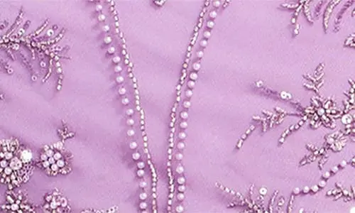 Dress The Population Hazel Beaded Minidress - Lavender Multi