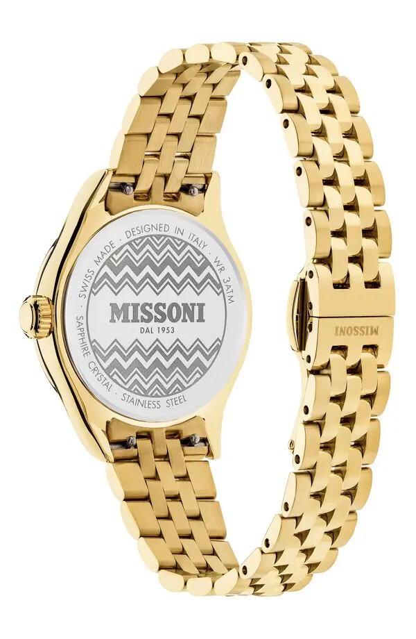 Missoni Classic Bracelet Watch - Ip Yellow Gold | Editorialist display picture 3