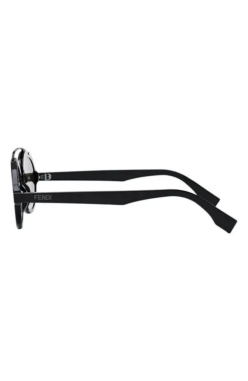 Fendi Ff Around 52mm Oval Sunglasses