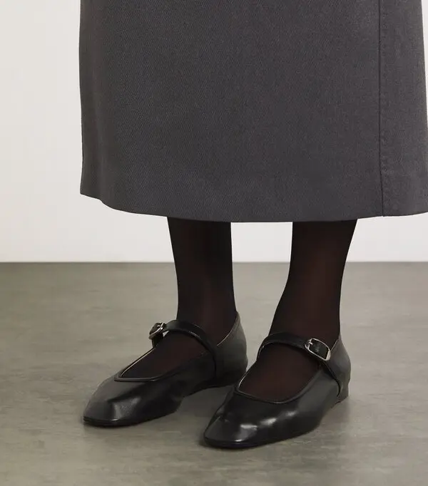 Le Monde Beryl Leather Mary Jane Ballet Flats