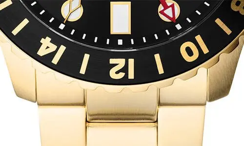 Fossil Gmt Bracelet Watch - Gold