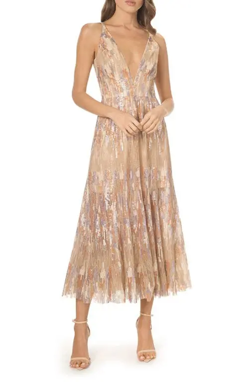 backless sequin dress Chic Slit Backless Sparkle Evening Dresses Silver Sequins Halter V-neck Open Back Formal Dress