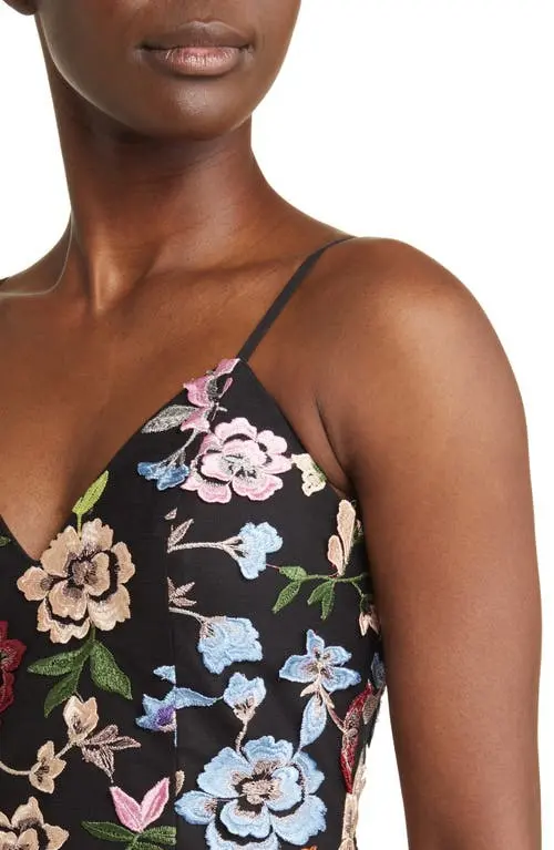 maren floral embroidered fit & flare dress Maren Dress, S / Ivory MULTI main image 1