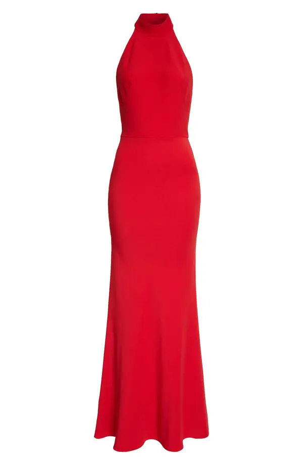 halter neck midi dresses Buttercream Pointelle Knit Halter Neck Midi Dress