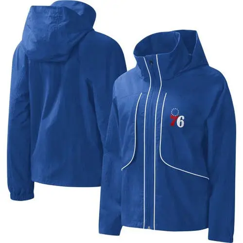 G-III 4HER BY CARL BANKS Philadelphia 76ers Last Shot Full-zip Hoodie - Royal