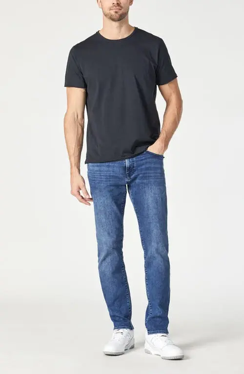 MAVI Raw Edge Cotton T-shirt - Black