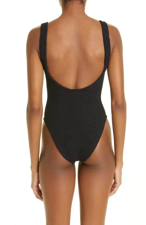 Hunza G Domino One-piece Swimsuit - Black