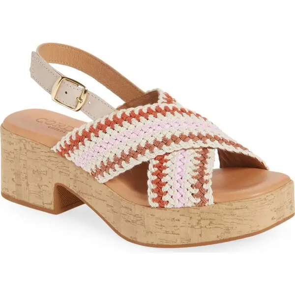Cordani Malin Platform Sandal - Multi Crochet