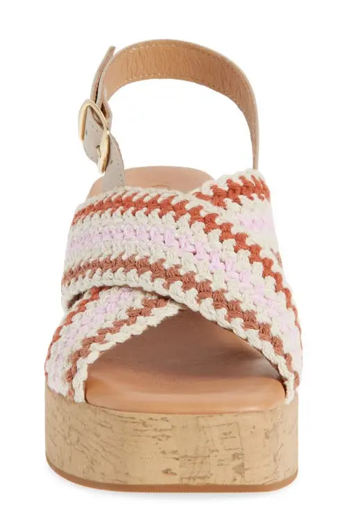 Cordani Malin Platform Sandal - Multi Crochet