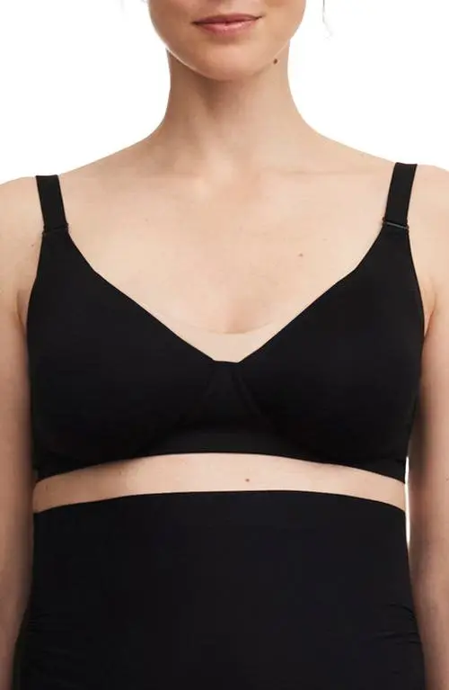 Chantelle Pure Wireless Unlined Maternity/nursing Bra - Black-11