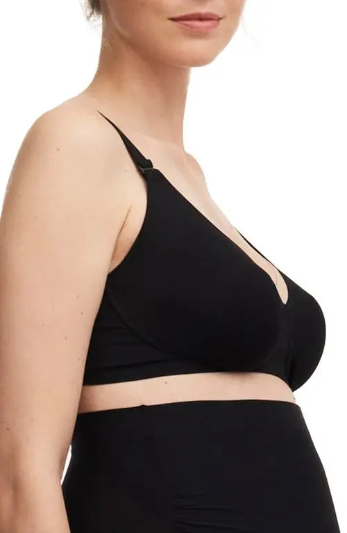 Chantelle Pure Wireless Unlined Maternity/nursing Bra - Black-11