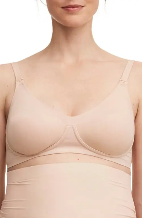 Chantelle Pure Wireless Unlined Maternity/nursing Bra - Nude Blush-1n