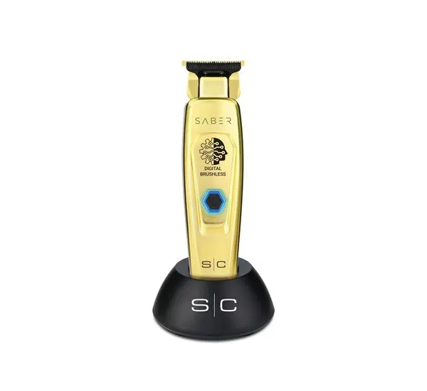 STYLECRAFT Saber Professional Full Metal Body Digital Brushless Motor Cordless Hair Trimmer - Gold-tone