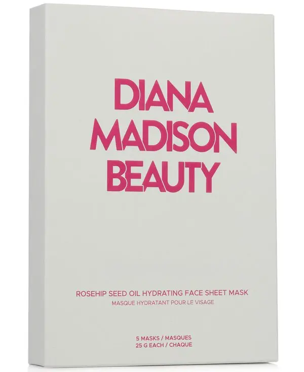 DIANA MADISON BEAUTY The Glow Factor Rosehip Seed Oil Hydrating Face Sheet Mask - No Color