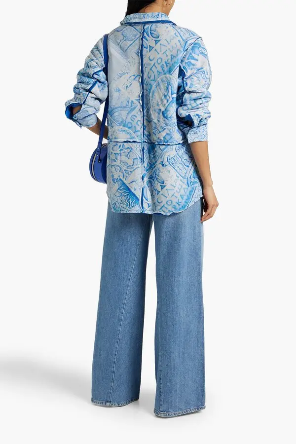 HOLZWEILER Bino Padded Printed Crepe Jacket