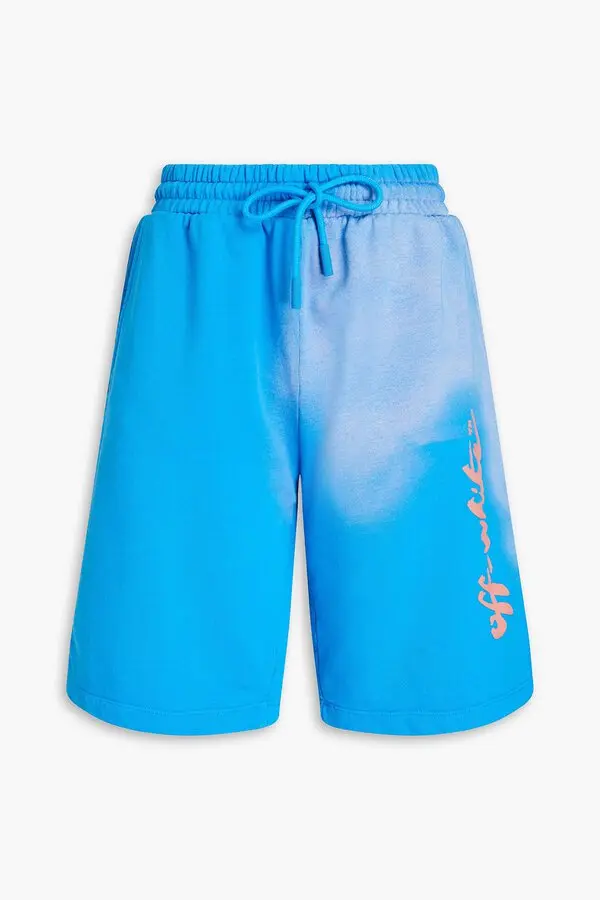 Off-White Printed French Cotton Terry Shorts