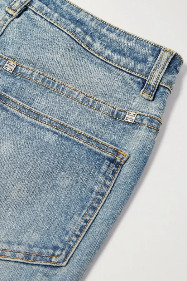 Givenchy Printed High-rise Skinny Jeans