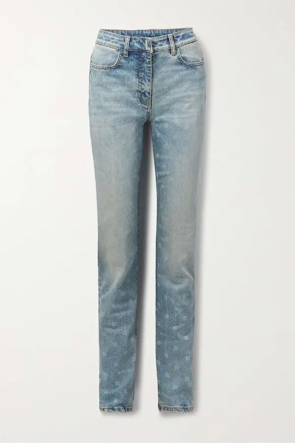 Givenchy Printed High-rise Skinny Jeans