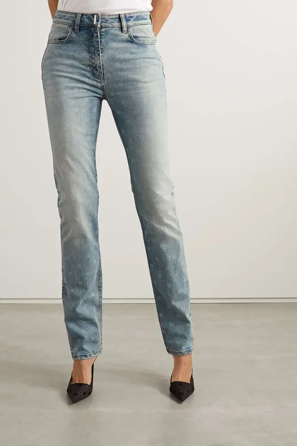 Givenchy Printed High-rise Skinny Jeans