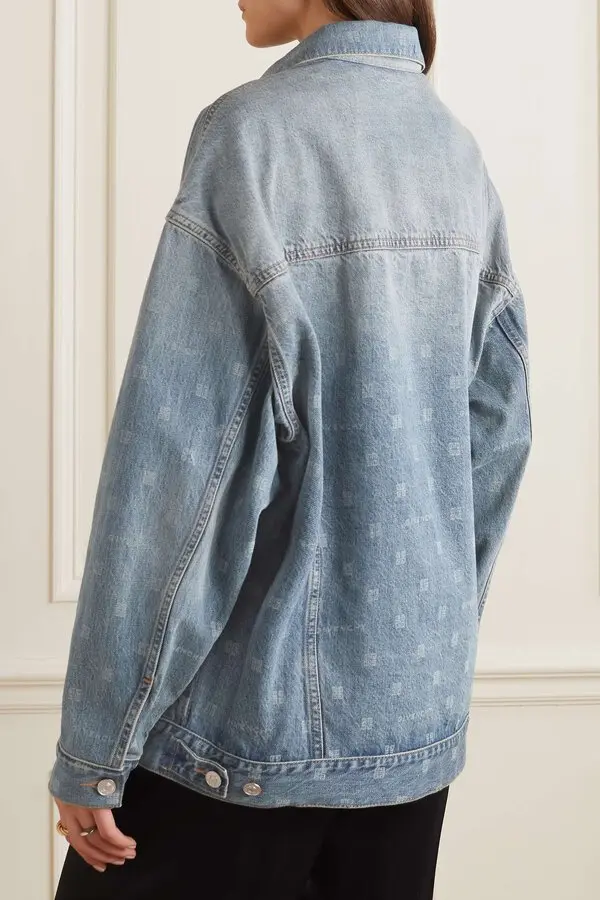 Givenchy Oversized Printed Denim Jacket
