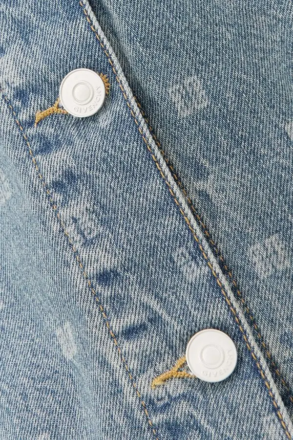 Givenchy Oversized Printed Denim Jacket