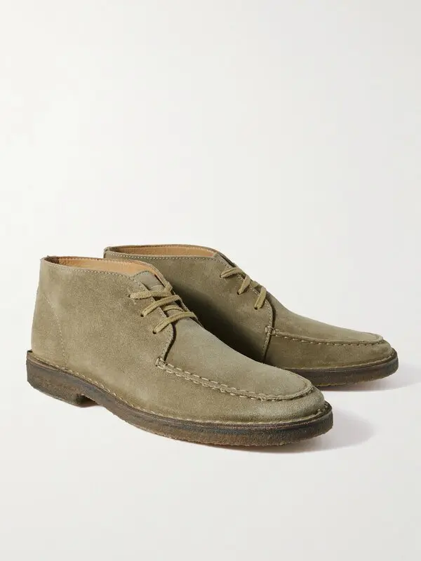 DRAKE'S Crosby Suede Chukka Boots - Green