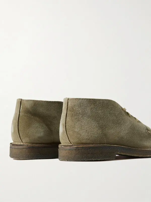 DRAKE'S Crosby Suede Chukka Boots - Green