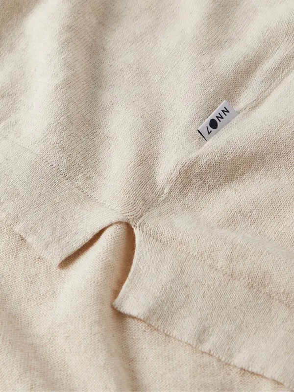 Nn07 Ryan 6311 Cotton And Linen-blend Polo Shirt - Neutrals