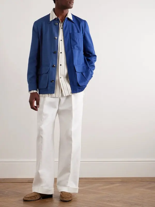 UMIT BENAN Explorer Slub Linen Shirt Jacket