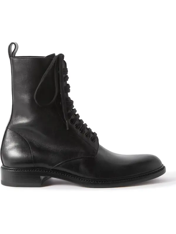 Saint Laurent Glossy Black Army boot Saint Laurent - Army 20 leather lace-up boots Saint Laurent main image 2