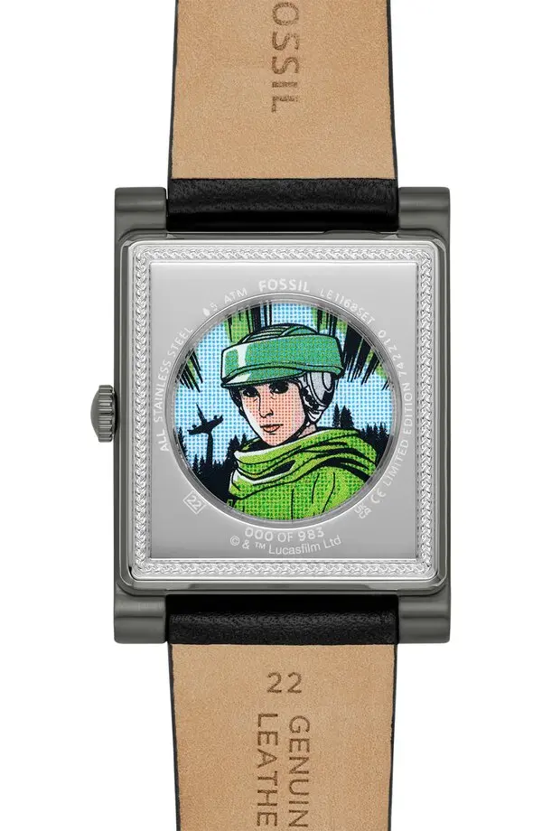 Fossil X Star Wars™ Limited Edition Endor Leia Leather Strap Watch 