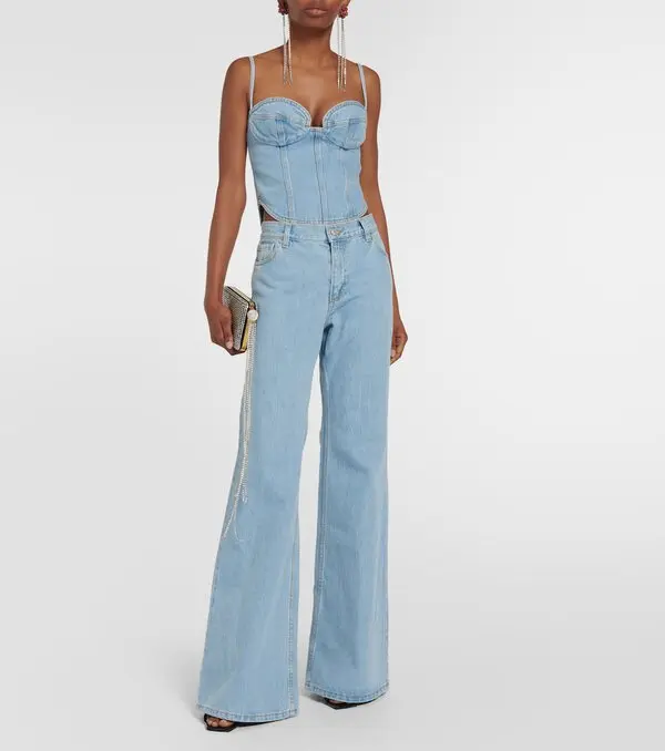 Magda Butrym High-rise Flared Jeans - Blue