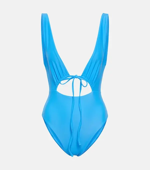 Jade Swim Cava Cutout One-piece Swimsuit - Blue