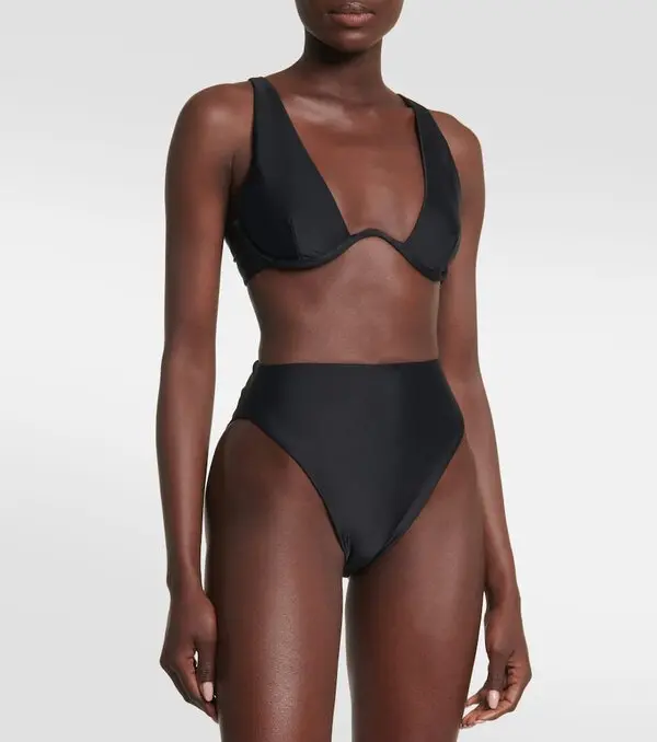Jade Swim Incline Bikini Bottom - Black