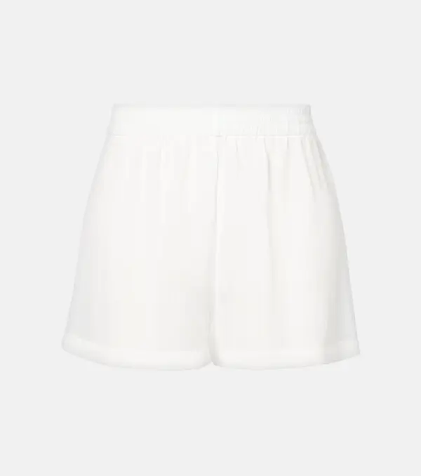 Jade Swim Sheer High-rise Shorts - White